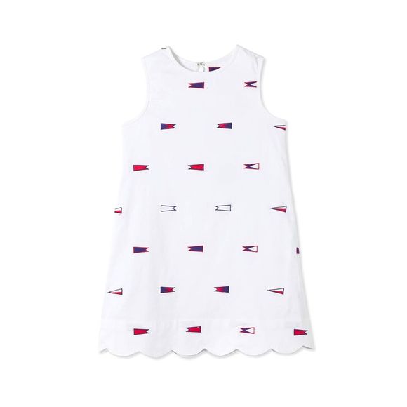 Classic Prep | Dresses | Classic Prep Piper Scallop Dress White | Poshmark
